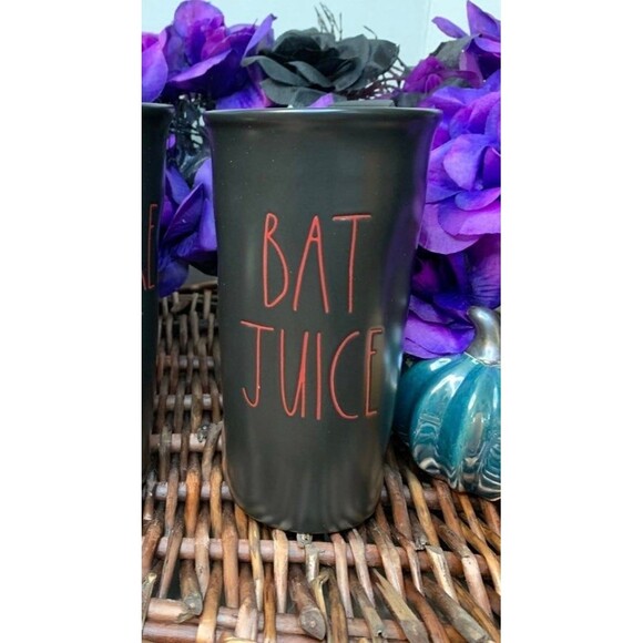 Rae Dunn | Kitchen | Rae Dunn Ceramic Halloween Bat Juice Travel Cup ...
